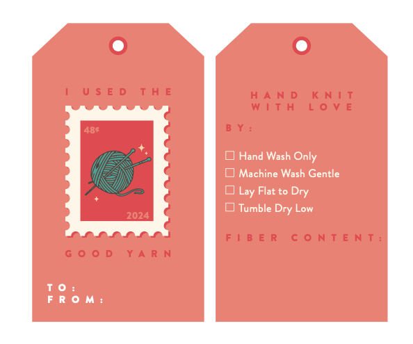 Printable I Used the Good Yarn Gift Tag – Queen City Yarn